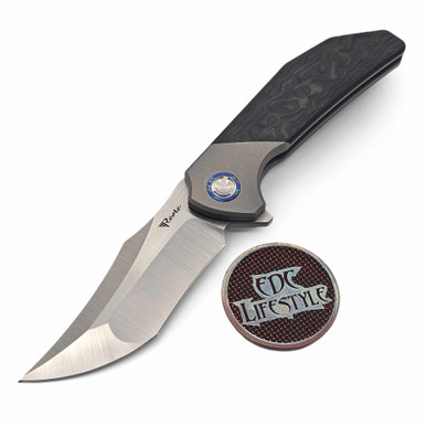 Reate Knives Tiger Knife Titanium Fat carbon Black Camo, Bohler M390 ...