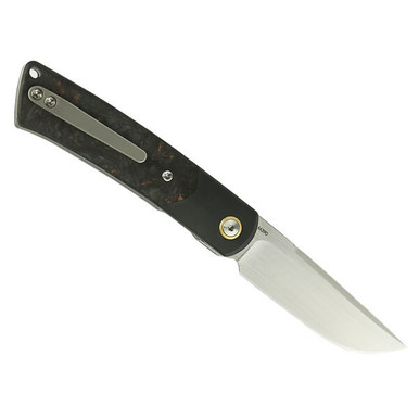 Reate Tribute Front Flipper Titanium Bead Blast Handle/Clip Liner Lock ...