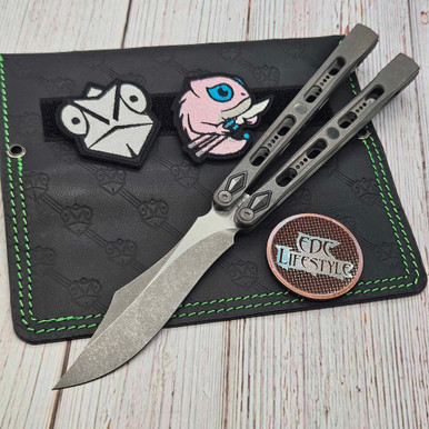 Poikilo Blade PM 1 Hydra - DAO Balisong Butterfly Knife Dark Stonewash ...