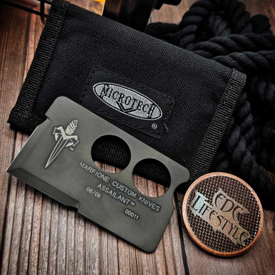Marfione Custom Knives Assailant Titanium Credit Card Knife S/N 00011