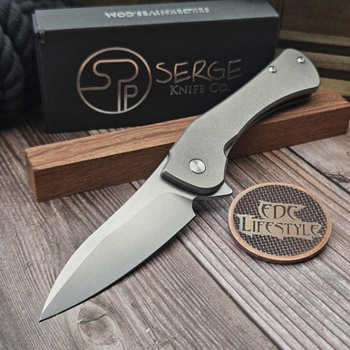 Serge Knife Co Trope Framelock Flipper 3.5" N690 - Preowned