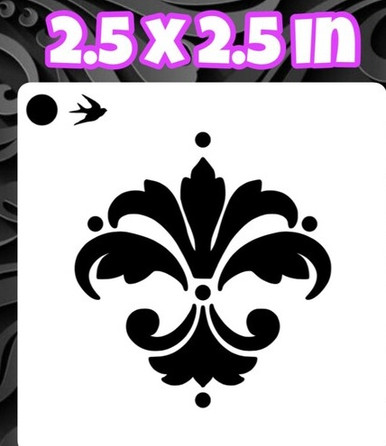 simple damask stencil