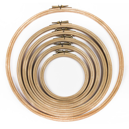 Elbesee Embroidery and Quilting Hoops sizes 4-18 inches (10-46 cm) Art ...