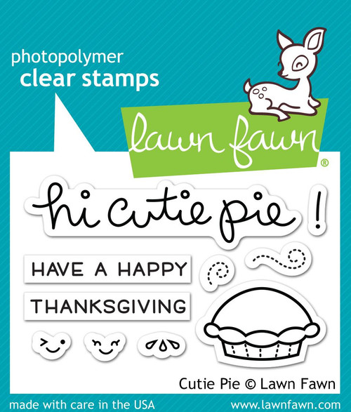 Lawn Fawn Cutie Pie 2X3 Clear Stamp Set Art & Craft Supplies and Tools ...