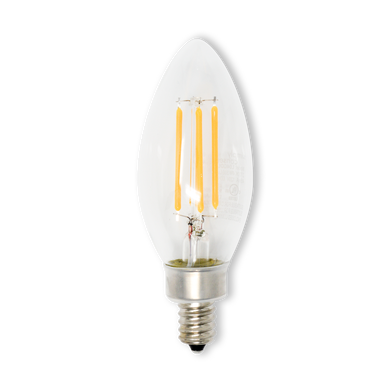 Dimmable Filament Candelabra LED, 4W (40W equiv), 2700K | SRP Marketplace