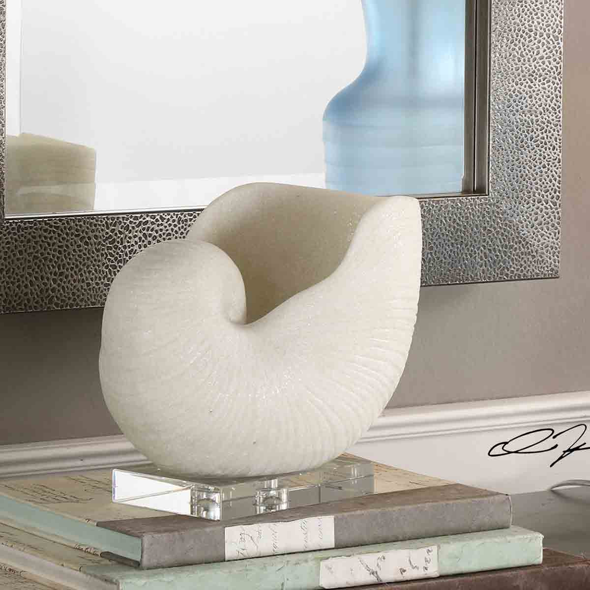 Nautilus Shell Sculpture | Bella Coastal Decor