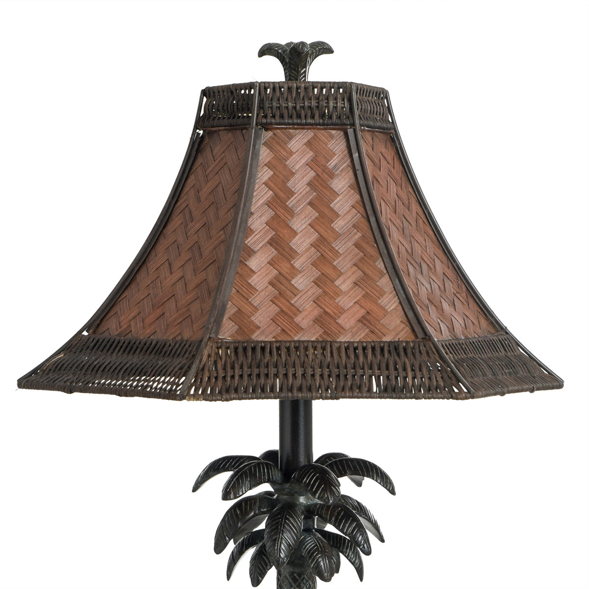 Beach Table Lamps: Palm Tree Table Lamp with Rattan Shade | Bella ...