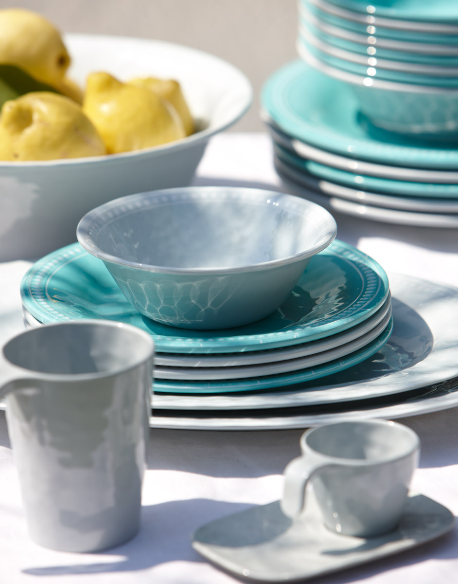 Teal Ripples Dinnerware Collection | Bella Coastal Decor