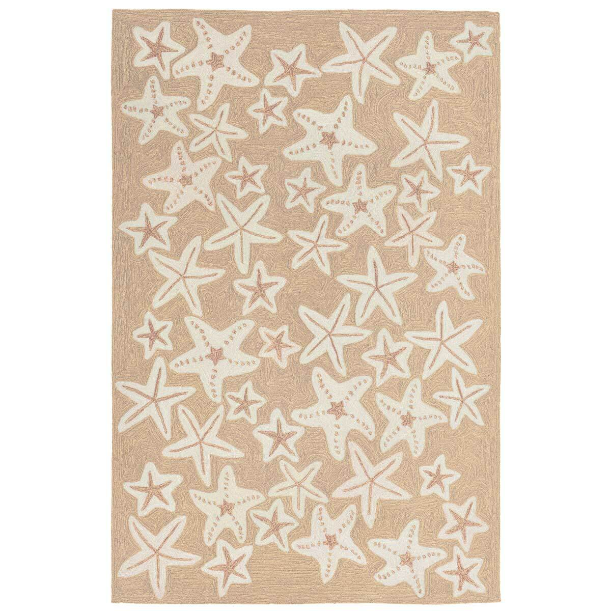 Starfish Sea Natural Indoor/Outdoor Rug Collection | Bella Coastal Decor