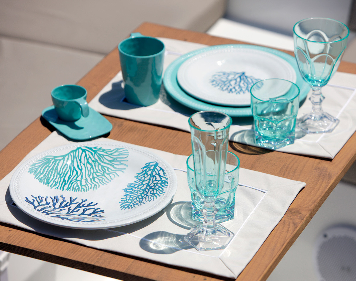Blue Coral Dinnerware Collection | Bella Coastal Decor