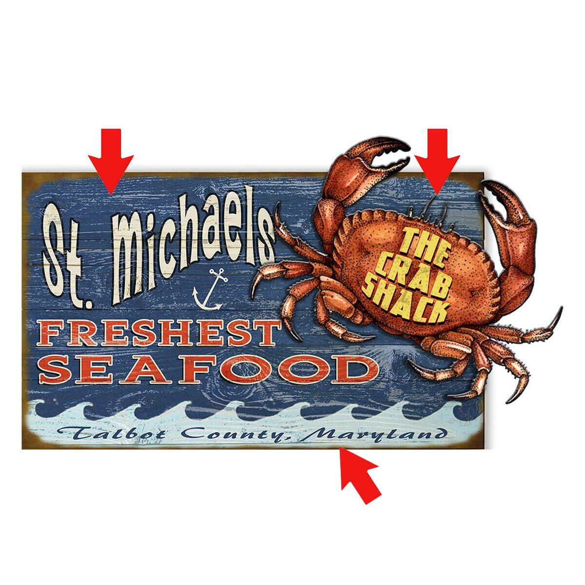 Freshest Seafood Personalized Wood Signs | Bella Coastal Decor