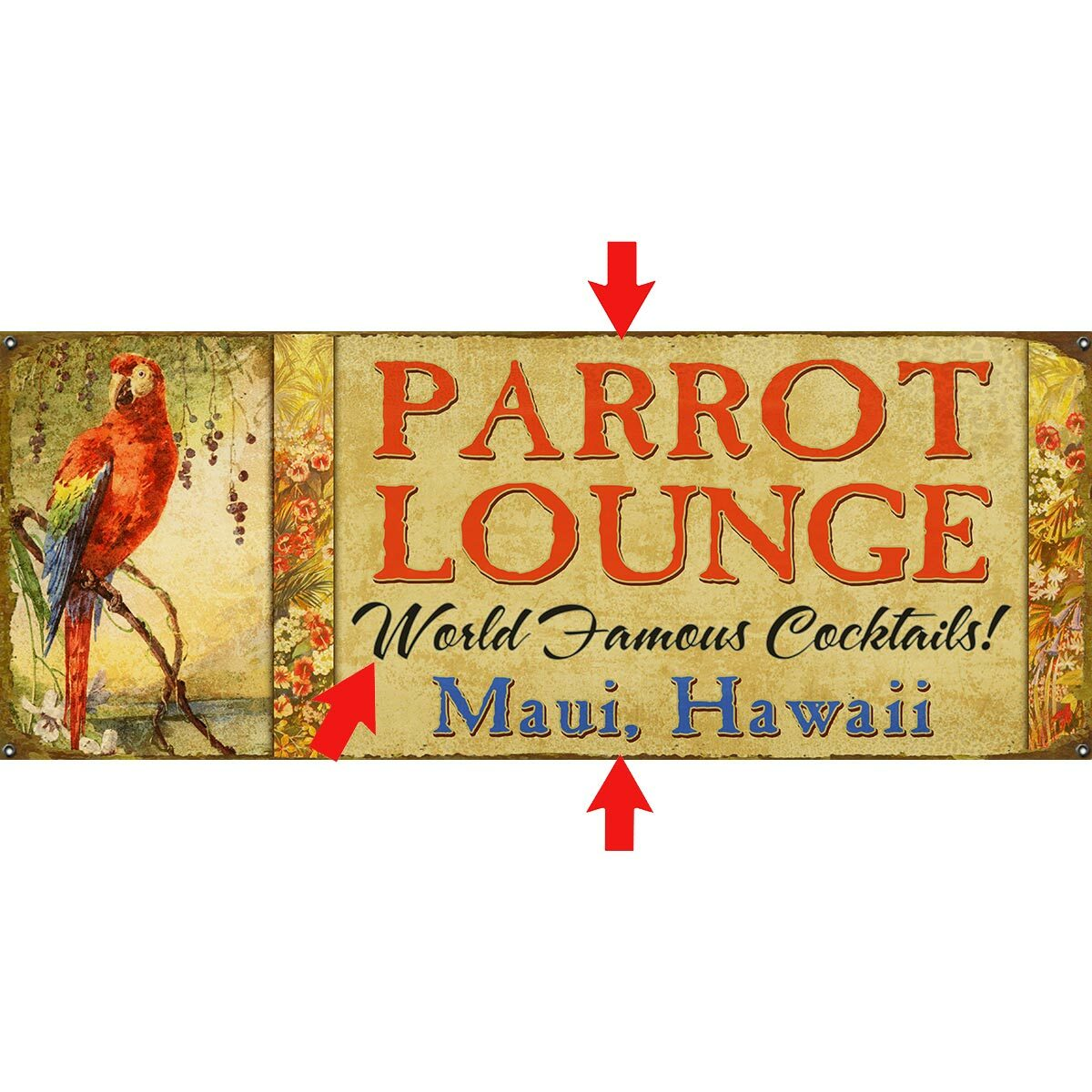 Parrot Lounge Personalized Signs | Bella Coastal Decor
