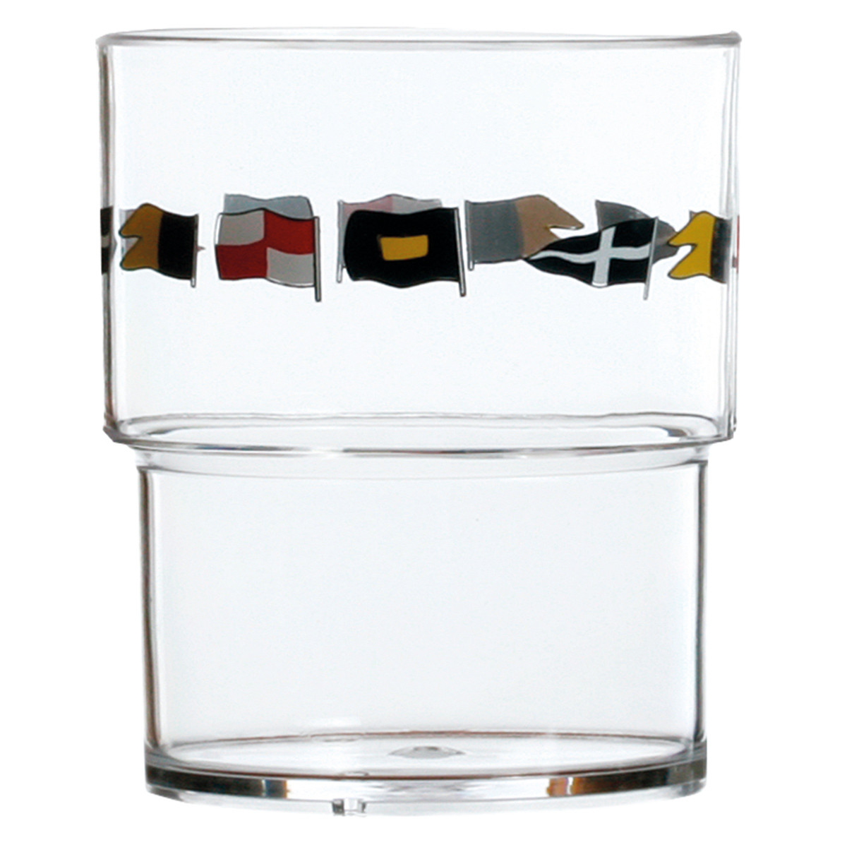 Yacht Club Stackable Glass - Set of 12 | Bella Coastal Decor
