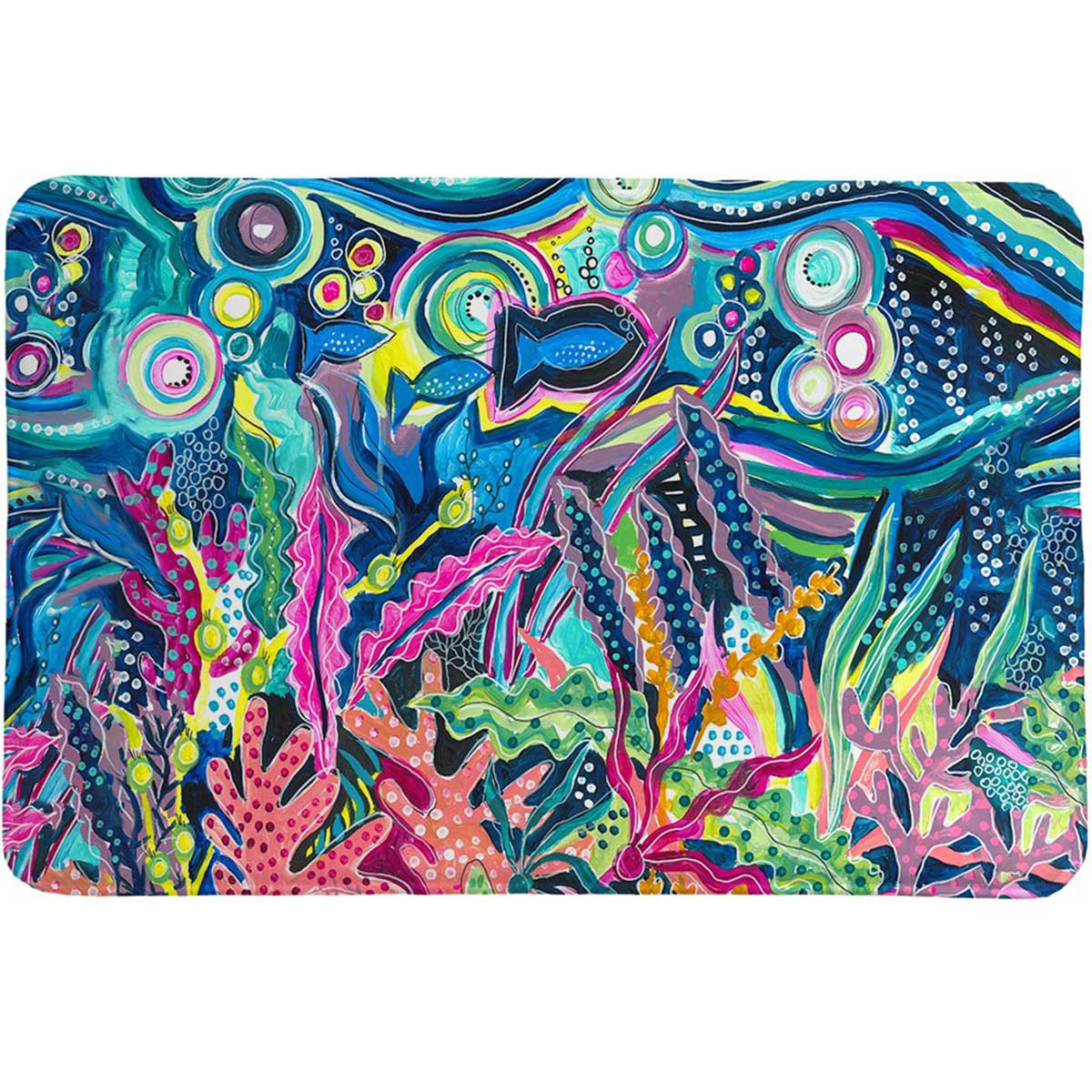 Accent Rugs: Ocean Fiesta Memory Foam Rug | Bella Coastal Decor