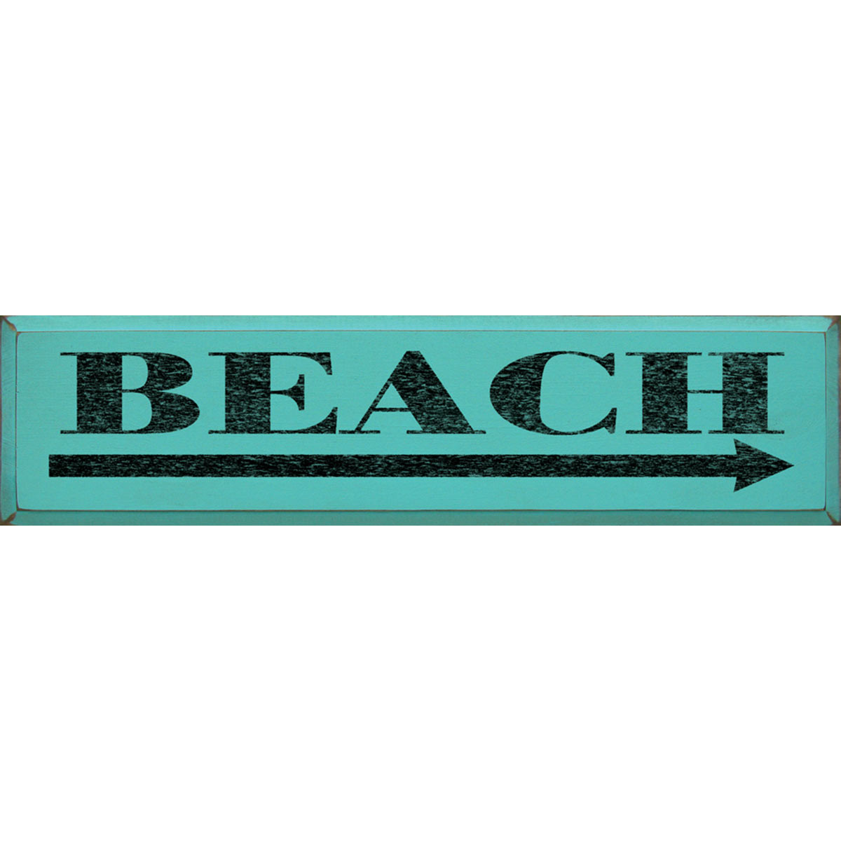Aqua Beach Wood Sign | Bella Coastal Decor