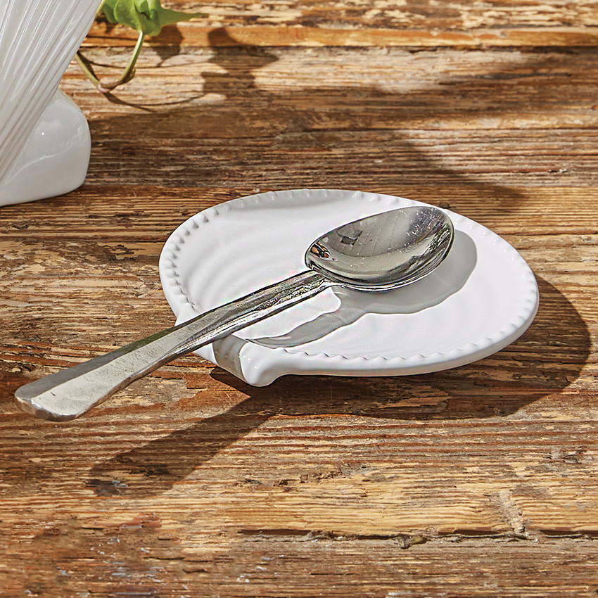Seashell Ripples Spoon Rest | Bella Coastal Decor