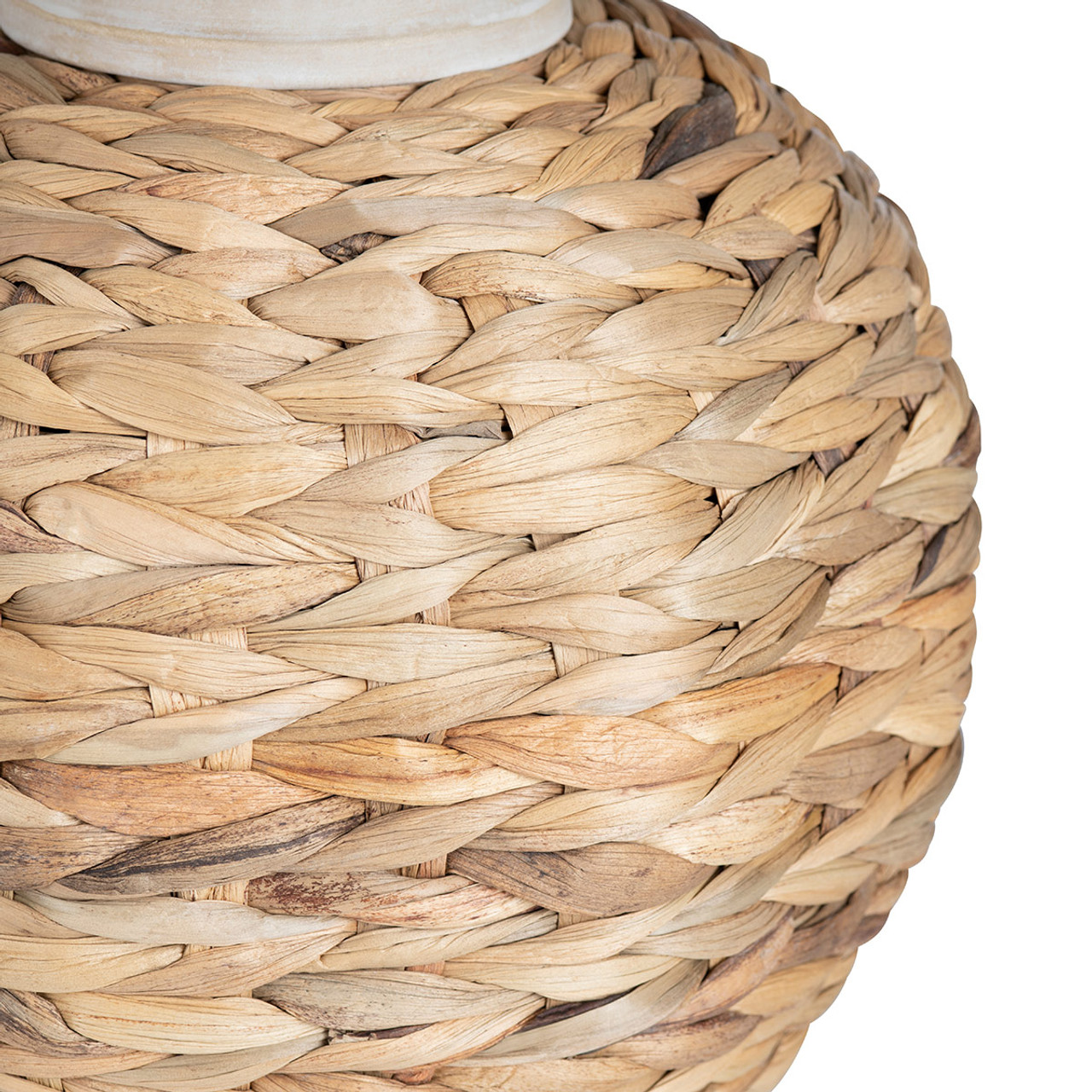 Braided Seagrass Table Lamp Bella Coastal Decor