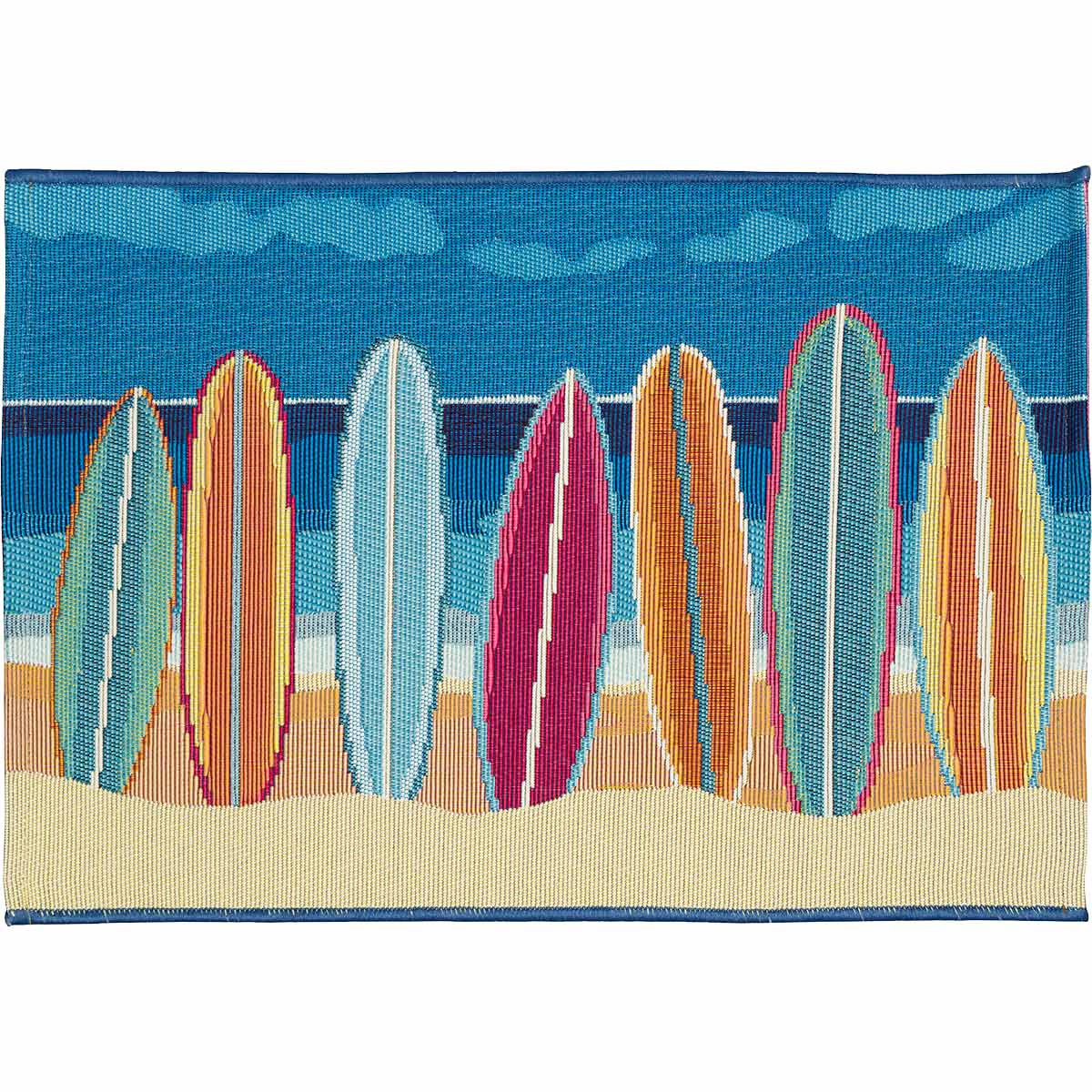 Hawaiian Surf Rug - 2 x 4 | Bella Coastal Decor