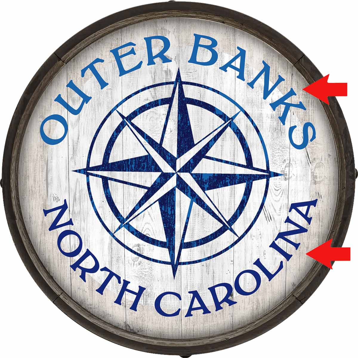 Outer Banks Barrel End Wall Art | Bella Coastal Decor