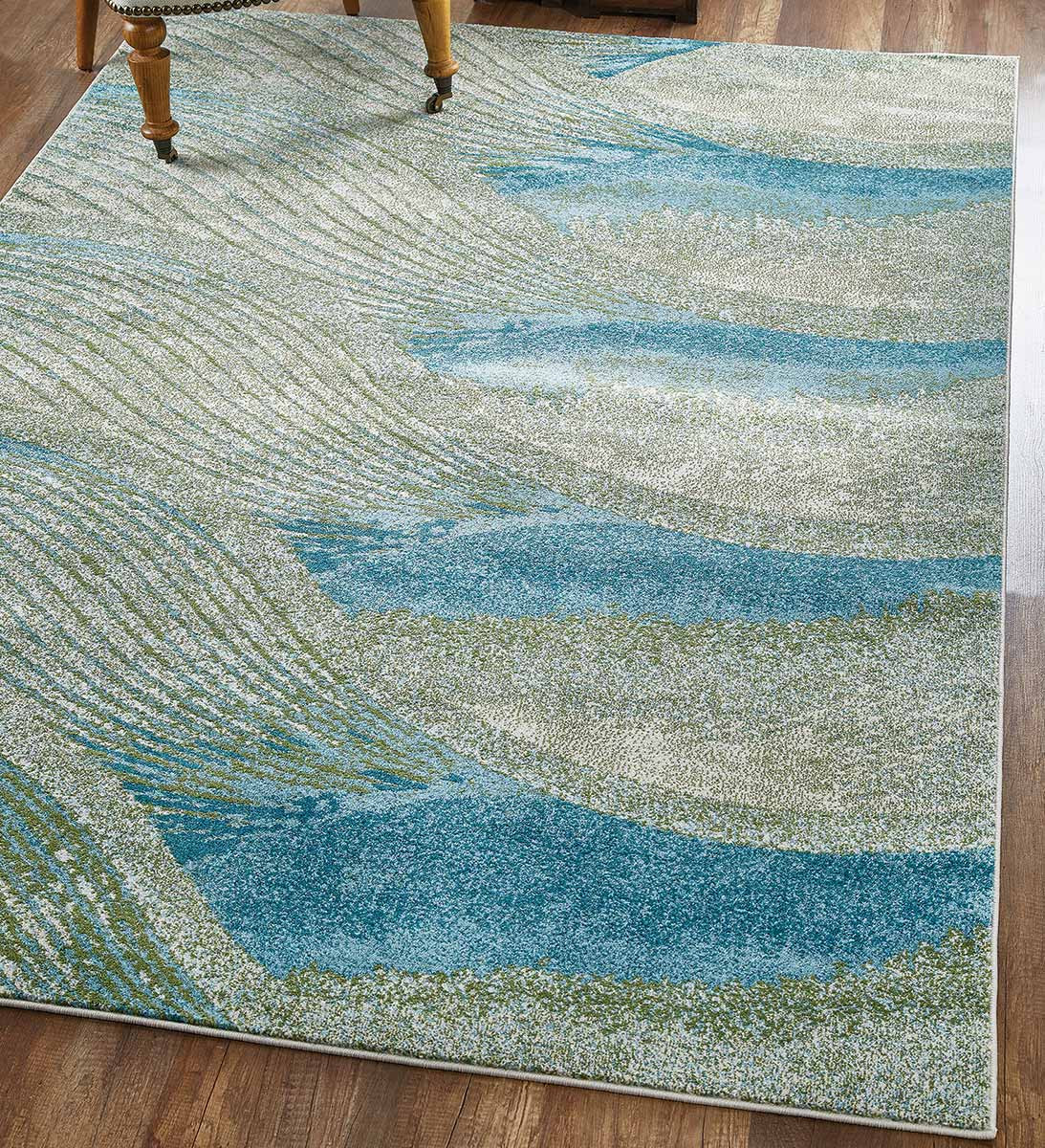 Tropical Waves Rug - 3 x 5 | Bella Coastal Decor