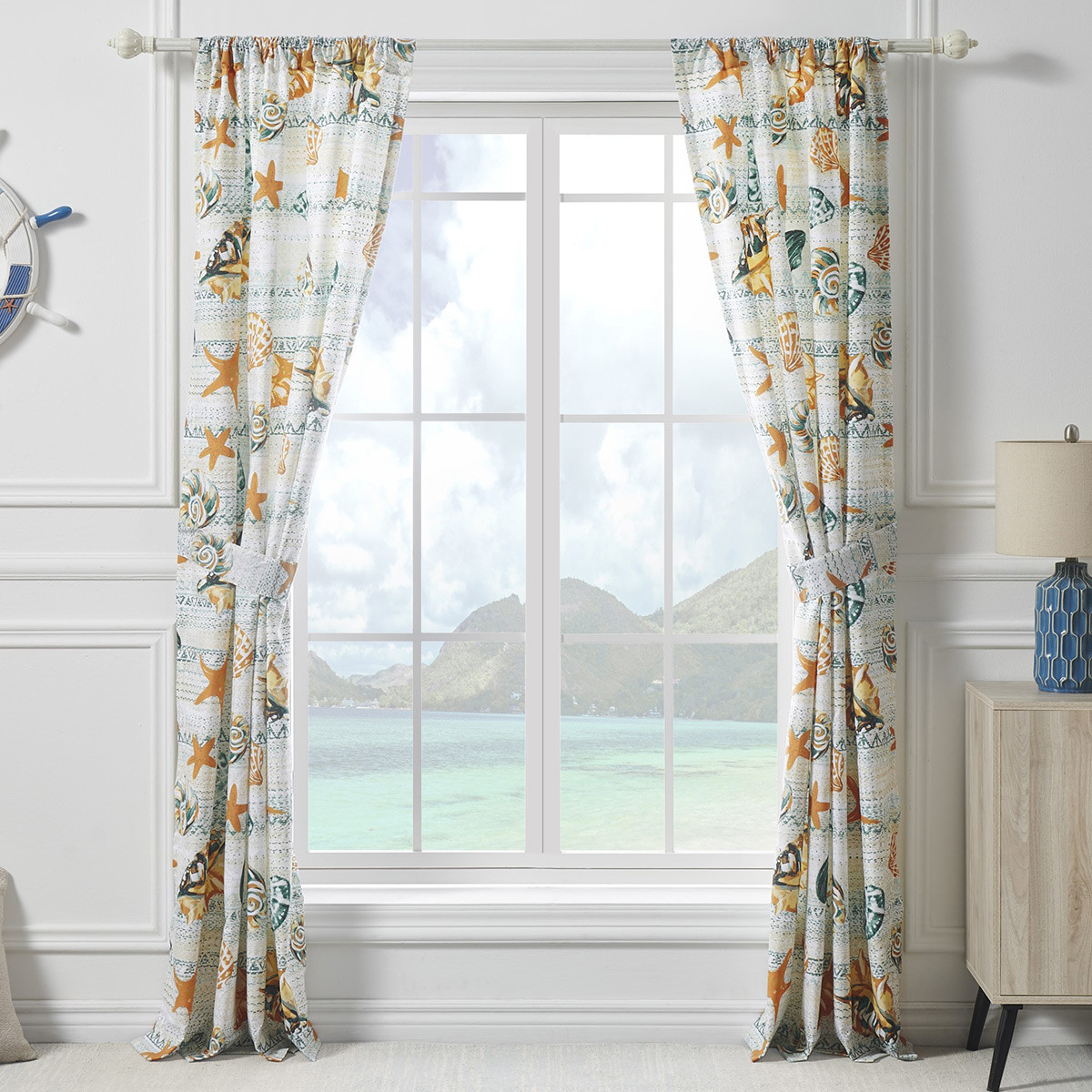 Jade Beach Drapes | Bella Coastal Decor