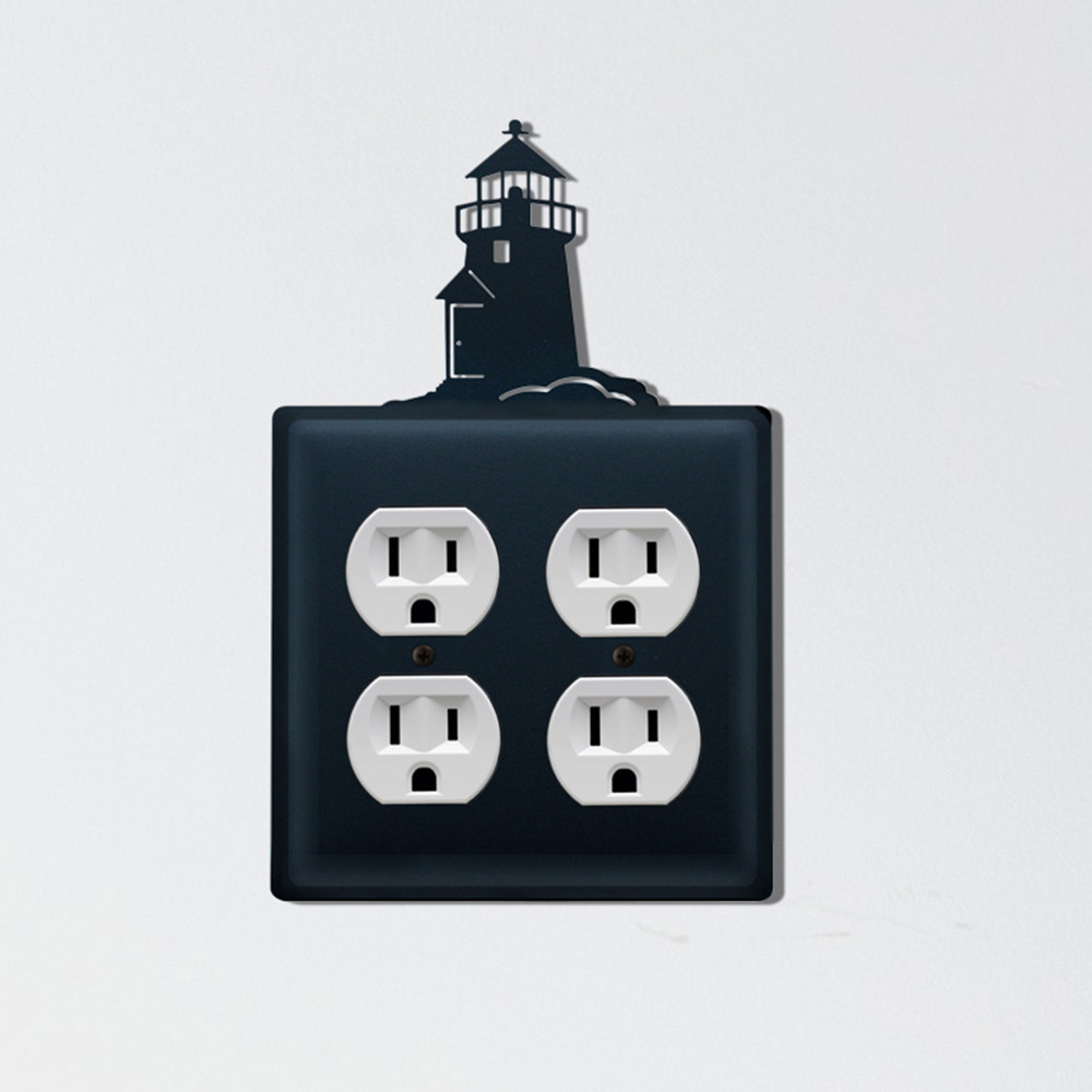 Lighthouse Double Outlet Cover | Bella Coastal Decor