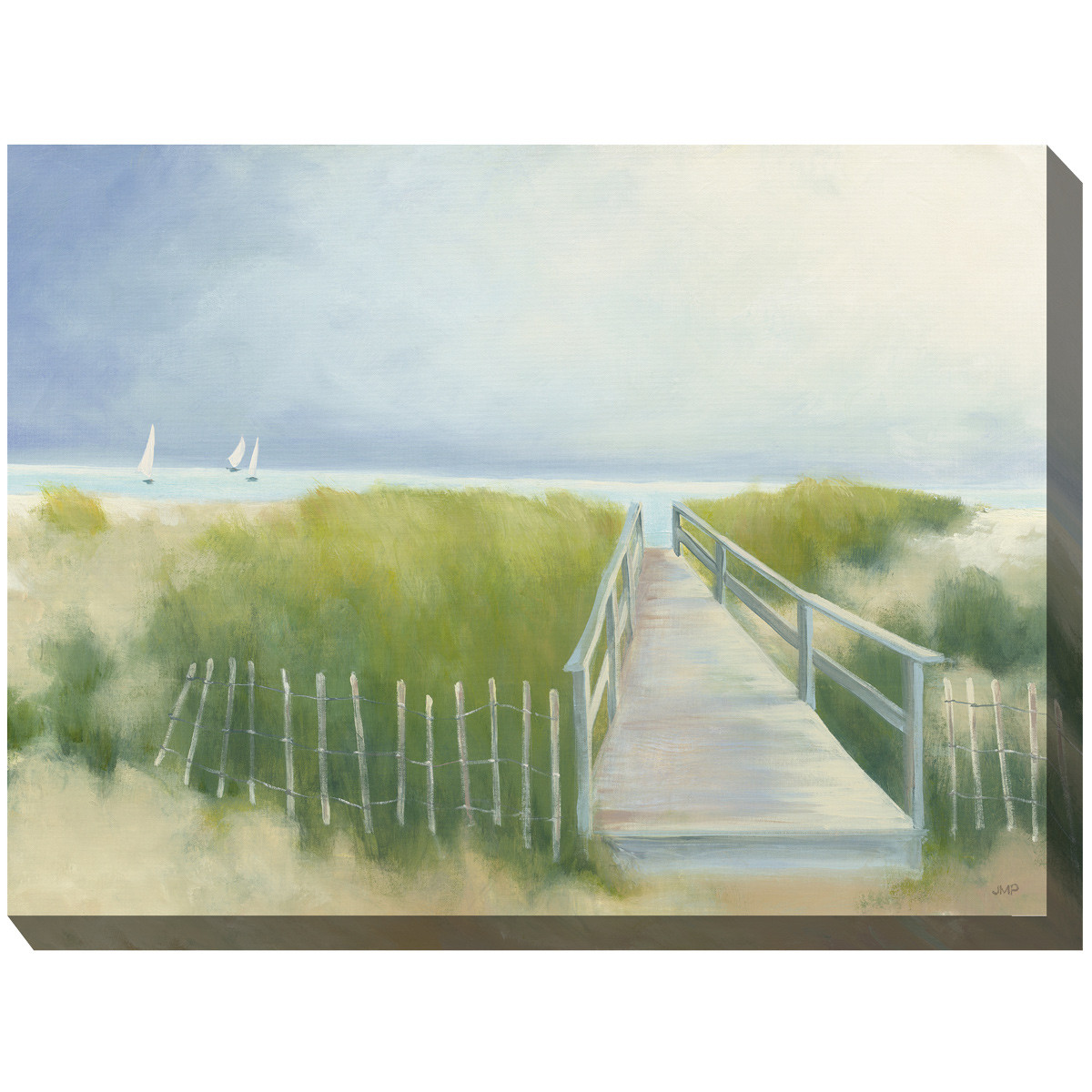 Ocean Path Outdoor Canvas Art | Bella Coastal Decor