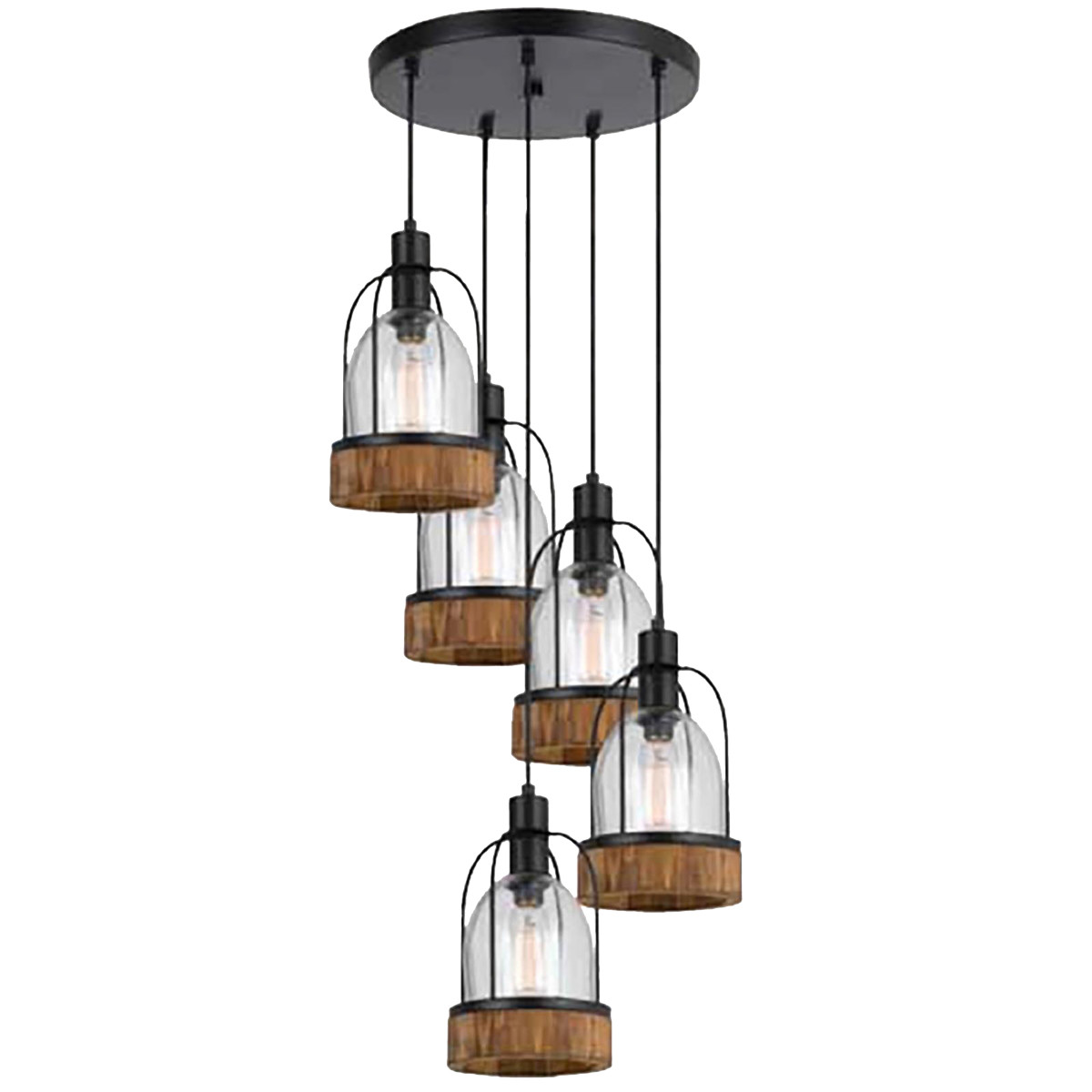 Port Townsend 5 Beacon Pendant Light | Bella Coastal Decor