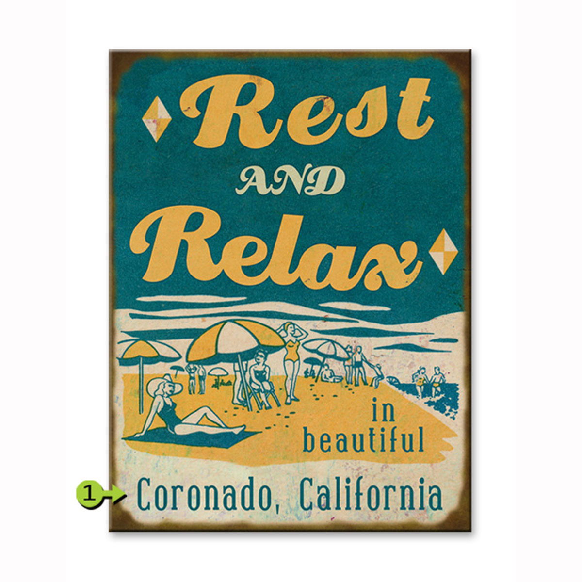 Rest and Relax Personalized Sign - 28 x 38 | Bella Coastal Decor