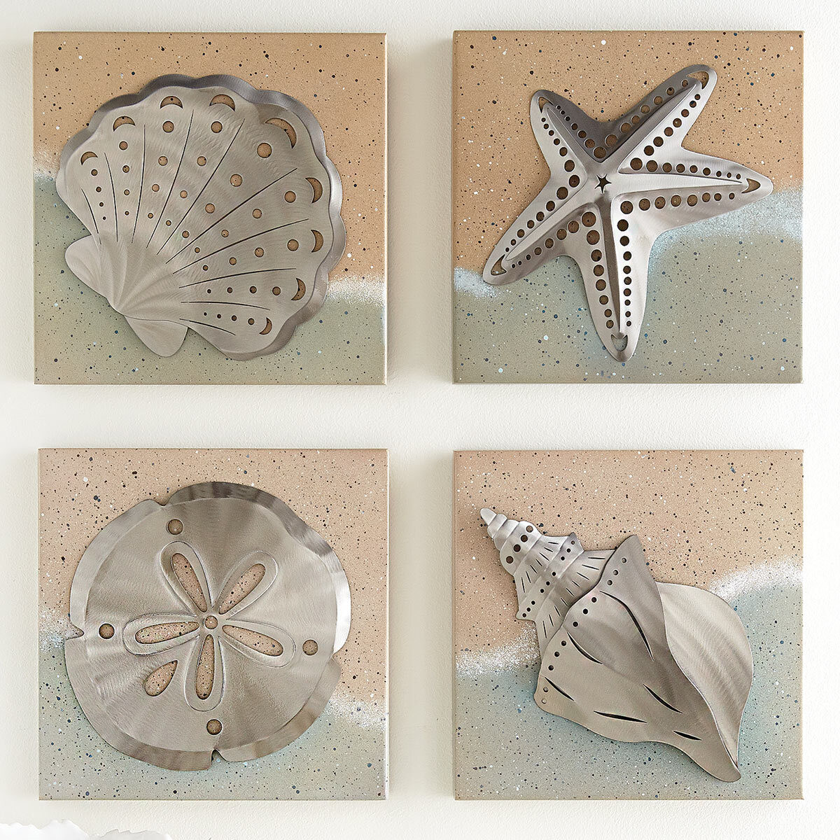 Sea Treasures Metal Wall Art | Bella Coastal Decor