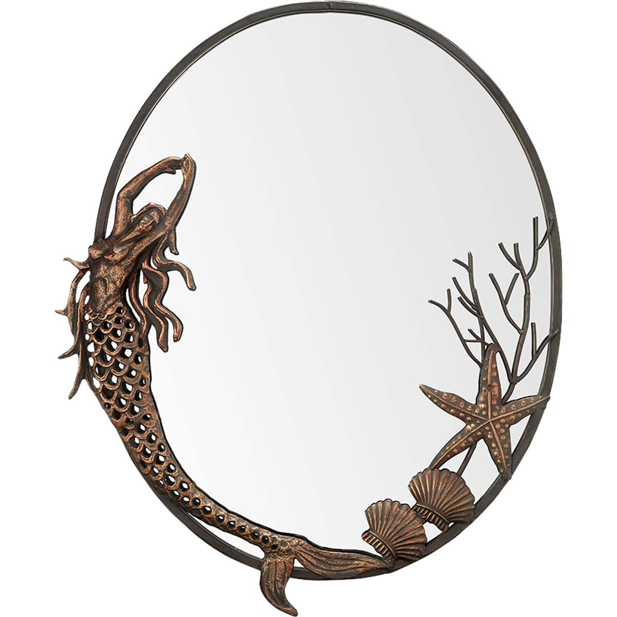 Nautical Mirrors: Mermaid & Dolphin Mirror | Bella Coastal Decor