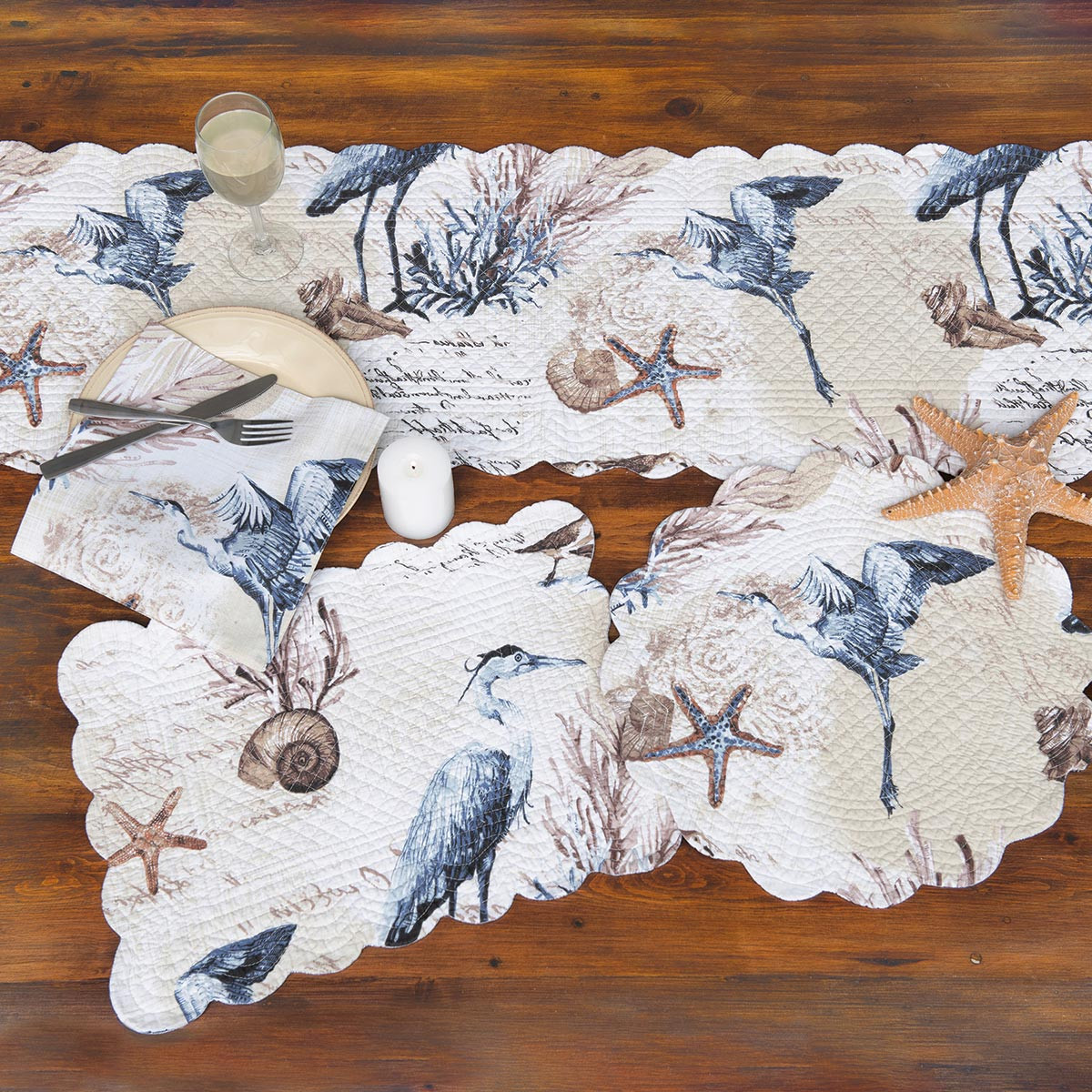 Coastal Table Top Linens | Bella Coastal Décor