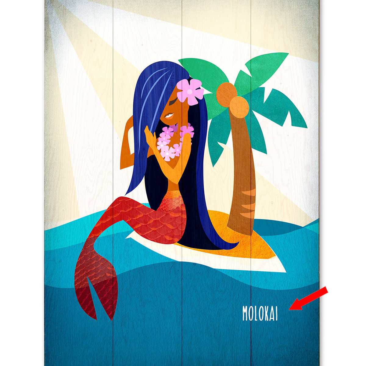 Blue Tail Island Beauty Personalized Sign | Bella Coastal Decor
