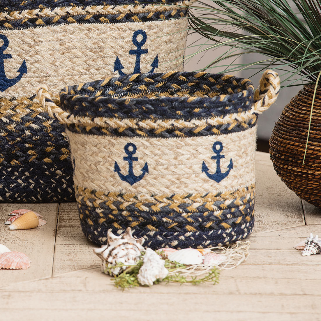 Coral Basket Floral Arrangement - Small | Bella Coastal Decor