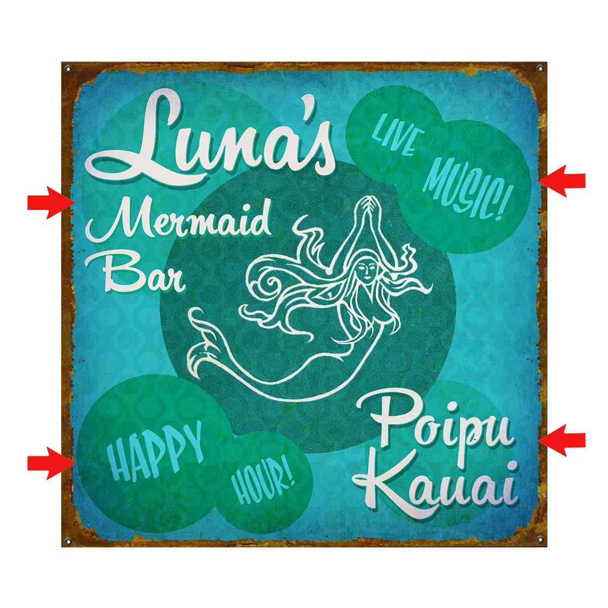 Mariam Mermaid Personalized Sign | Bella Coastal Decor