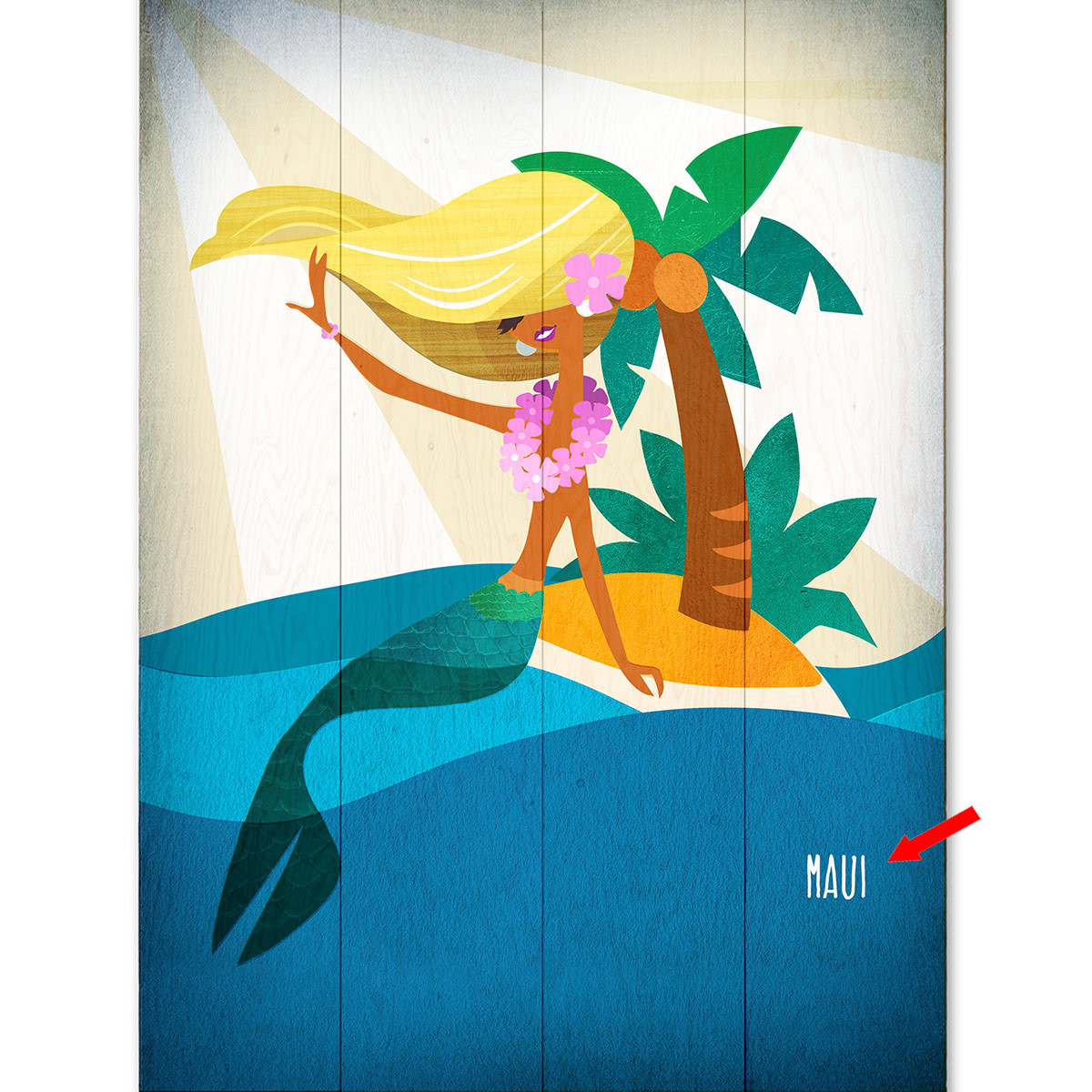 Blue Tail Island Beauty Personalized Sign | Bella Coastal Decor