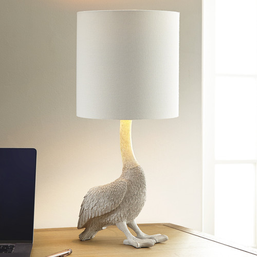 Hiding Seagull Table Lamp | Bella Coastal Decor