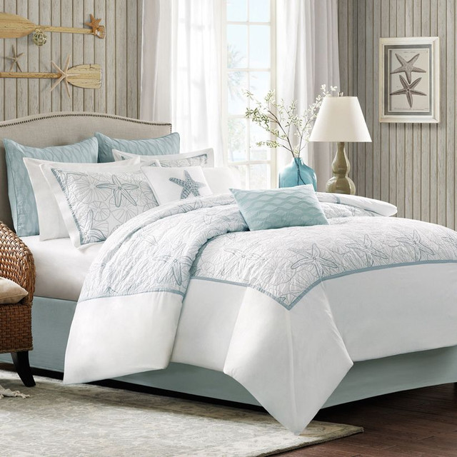 Beach Bedding: King Size Ocean Breeze Comforter Set | Bella Coastal Decor