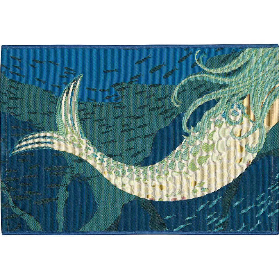 Mermaid Swirl Rug - 2 x 3 | Bella Coastal Decor