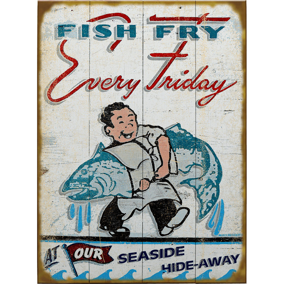 Fish Fry Personalized Sign - 23 x 31 | Bella Coastal Decor