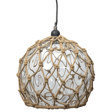 Clear Glass Buoy Pendant Light | Bella Coastal Decor