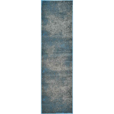 Layton Blue Rug - 2 x 7 | Bella Coastal Decor
