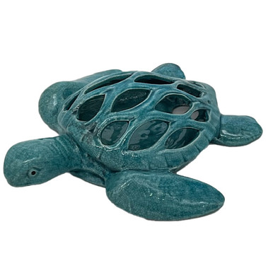 Coastal Blue Sea Turtle Figurine | Bella Coastal Decor