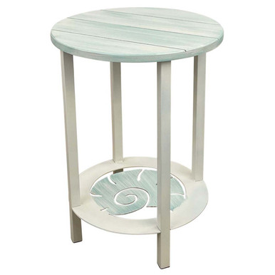 Coastal Shellin' Snail End Table | Bella Coastal Decor