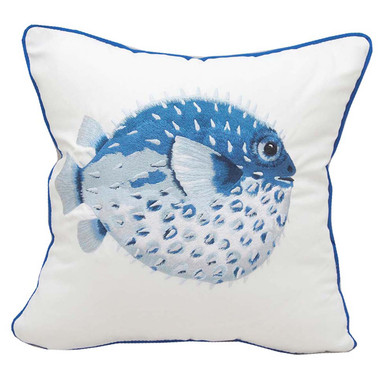 Blowfish Indoor/Outdoor Pillow | Bella Coastal Decor