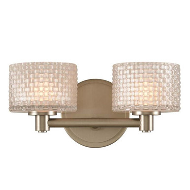 Sallow 2 Light Vanity Light - Satin | Bella Coastal Decor