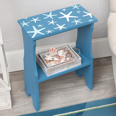 Starfish Blue Side Table | Bella Coastal Decor