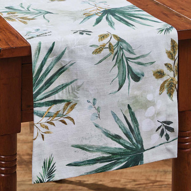 Tropic Rainforest Oasis Table Runner - 54 Inch | Bella Coastal Decor