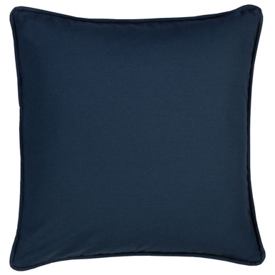 Cape Regatta Solid Navy Square Pillow | Bella Coastal Decor