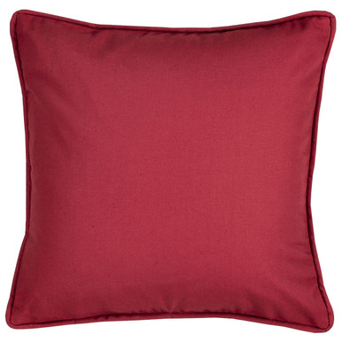 Cape Regatta Solid Red Square Pillow | Bella Coastal Decor